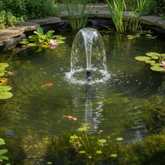 Fontaine pour bassin de jardin – Univers Aquaponie